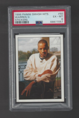 1995 Panini Smash Hits #50 Warren G (Rapper) PSA 6 - RC - MUSIC Only 1 ...