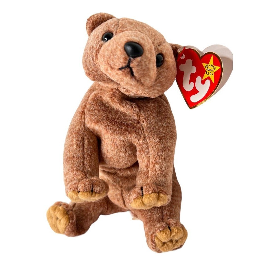 Ty Beanie Baby Original 1999 Pecan Bear Stuffed Animal Tags 8421042517 ...