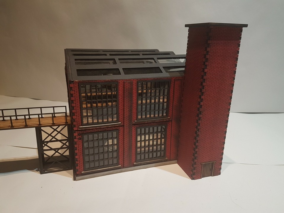 28mm WW2 Factory Building Set MDF Painted Terrain Suitable for Bolt ...