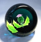CAITHNESS GLASS PAPERWEIGHT ALBA SCOTLAND THISTLE 2001 | eBay UK