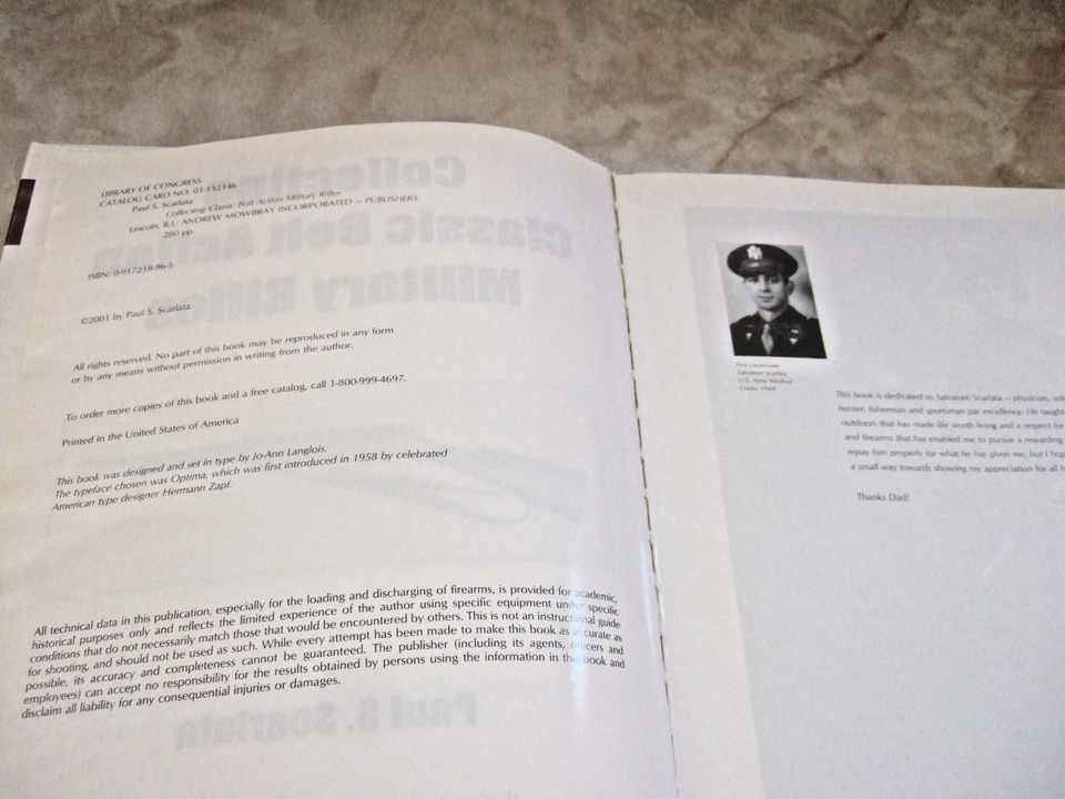 Collecting Classic Bolt Action Military Rifles by Paul S. Scarlata 2001 ...