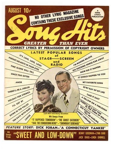 Song Hits Magazine Vol. 8 #3 VG 1944 Low Grade | eBay