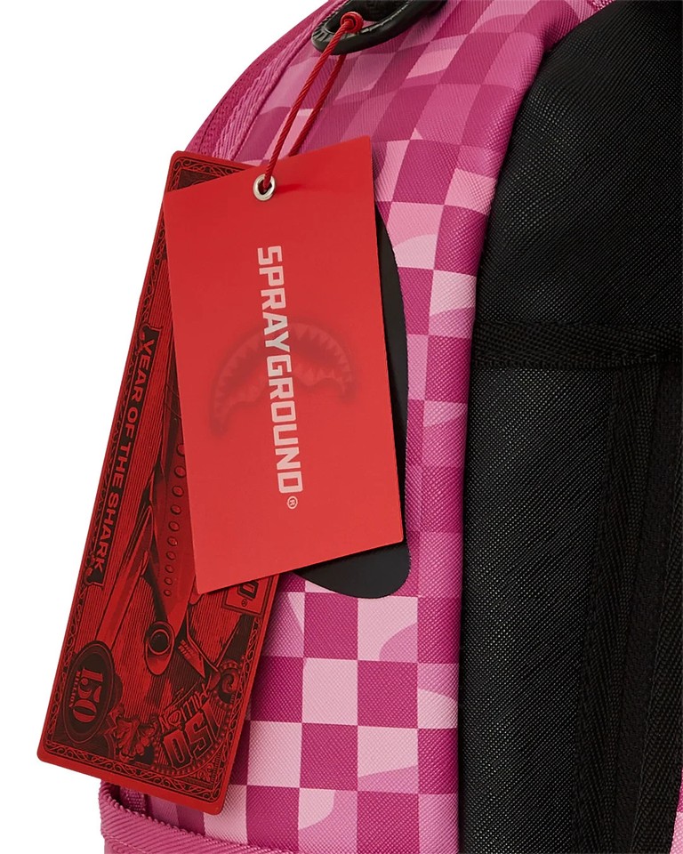 SPRAYGROUND PINK CAMO CHECK DLXSV BAG BACKPACK BOOKBAG LIMITED w/ TAG ...