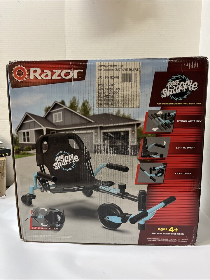 Crazy Cart Shuffle by Razor – Kid-Powered Drifting Go-Kart for Ages 4 ...