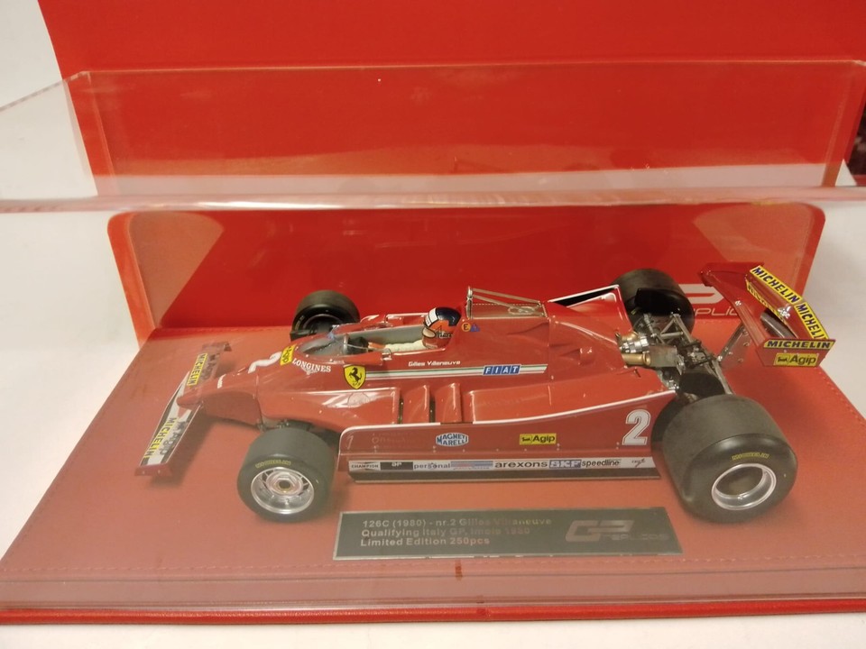 Gp Replicas Gpreplicas Ferrari 126C #2 Gilles Villeneuve Italy 1980 1/ ...