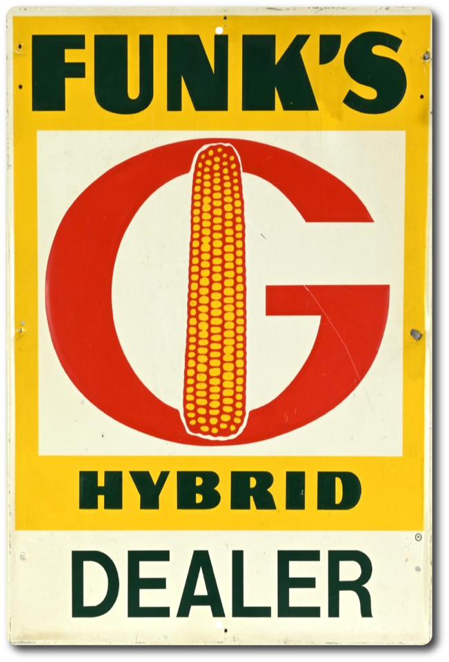 Farm Sign FUNK'S HYBRID CORN Tin Sign Farm Country Farmhouse Decor ...