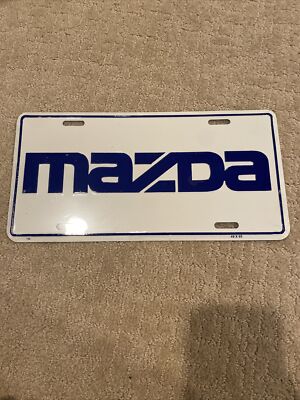 For Mazda Auto License Plate - Embossed Logo and Mazda Genuine Parts | eBay