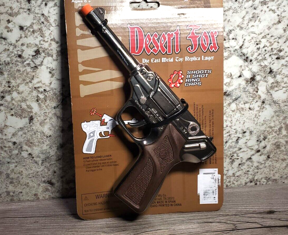 Desert Fox Gonher Die Cast Metal Toy Cap Gun 8 Shot Replica German ...