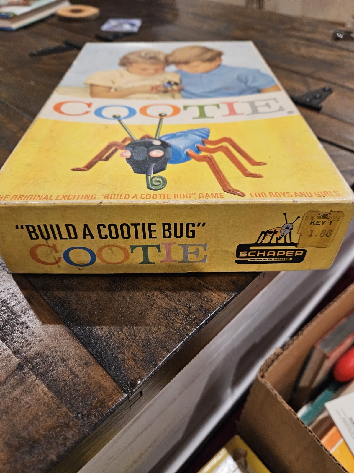 Vintage Build A Cootie Bug Game By Schaper #200 Complete 1949 Copyright ...