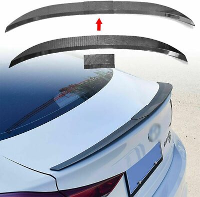 Carbon Fiber Adjustable Rear Trunk Spoiler Lip Roof Tail Wing For Car ...