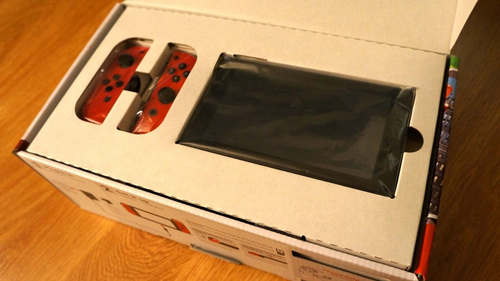 Nintendo Switch Super Mario Odyssey Edition (with Red Joy-Cons) 32GB ...