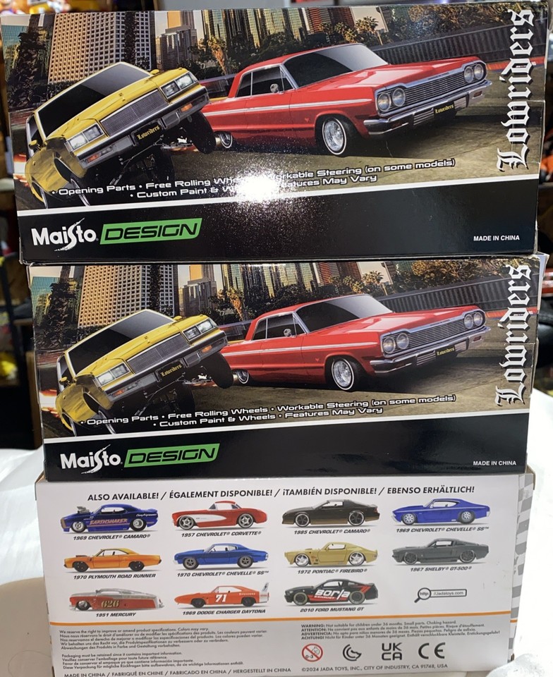 Jada Street Low maisto Lowriders original packaging boxes chevy impala ...