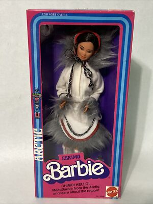 Vintage DOTW 1981 Dolls of the World ARCTIC ESKIMO BARBIE (Diva) Doll ...