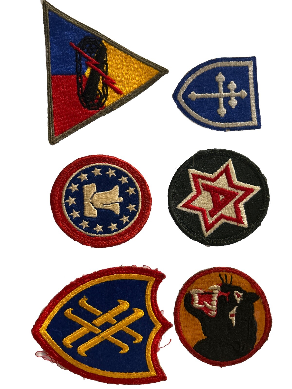 US Vintage Military Patches Pack Of 6 Army | eBay