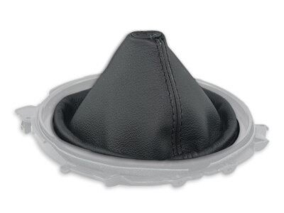 FOR NISSAN 350Z Z33 02-09 GEAR SHIFT BOOT GAITER GENUINE BLACK LEATHER ...
