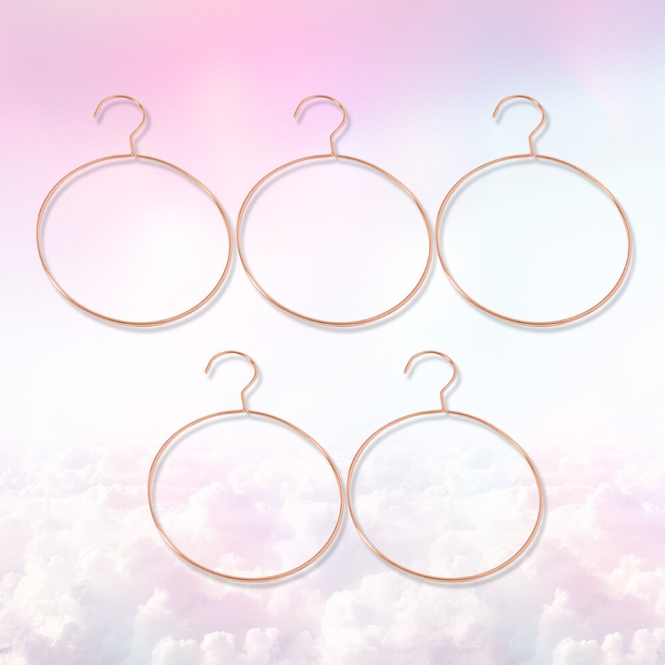 2 PCS Round Hanger Circular Scarf Gold Rounded Hangers | eBay UK
