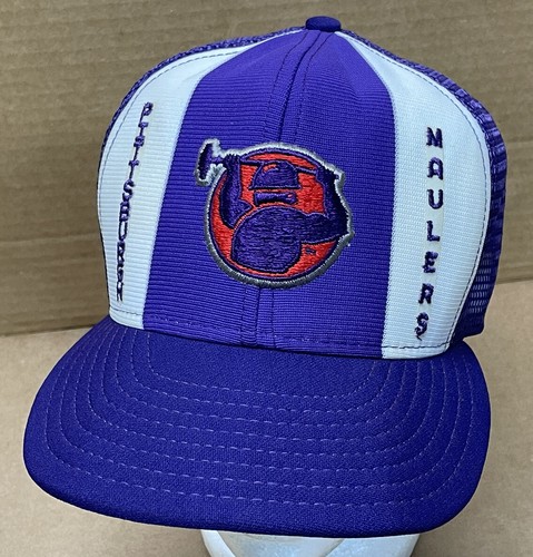 Vintage Pittsburgh Maulers USFL League Snapback Football Stripe Mesh ...