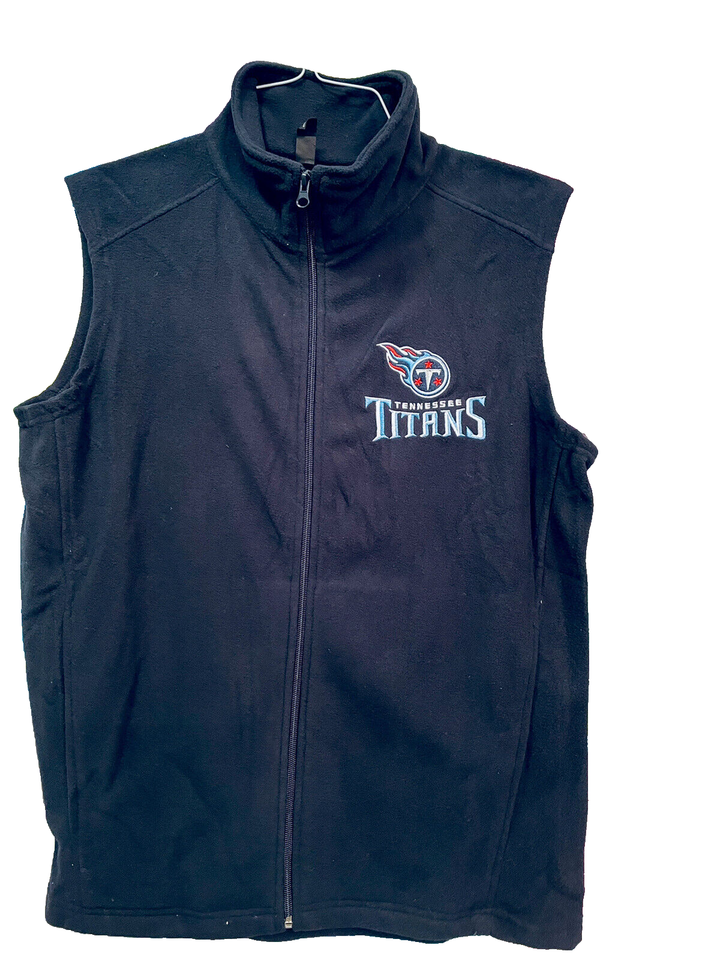 Tennessee Titans Embroidered Logo Size Small Blue Vest Dunbrooke ...