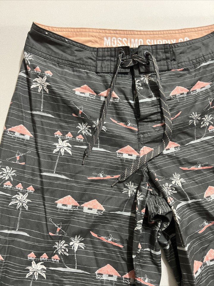 Mossimo Board Shorts Mens 31 Tropical Swim Trunks Surfing Pool Adult ...