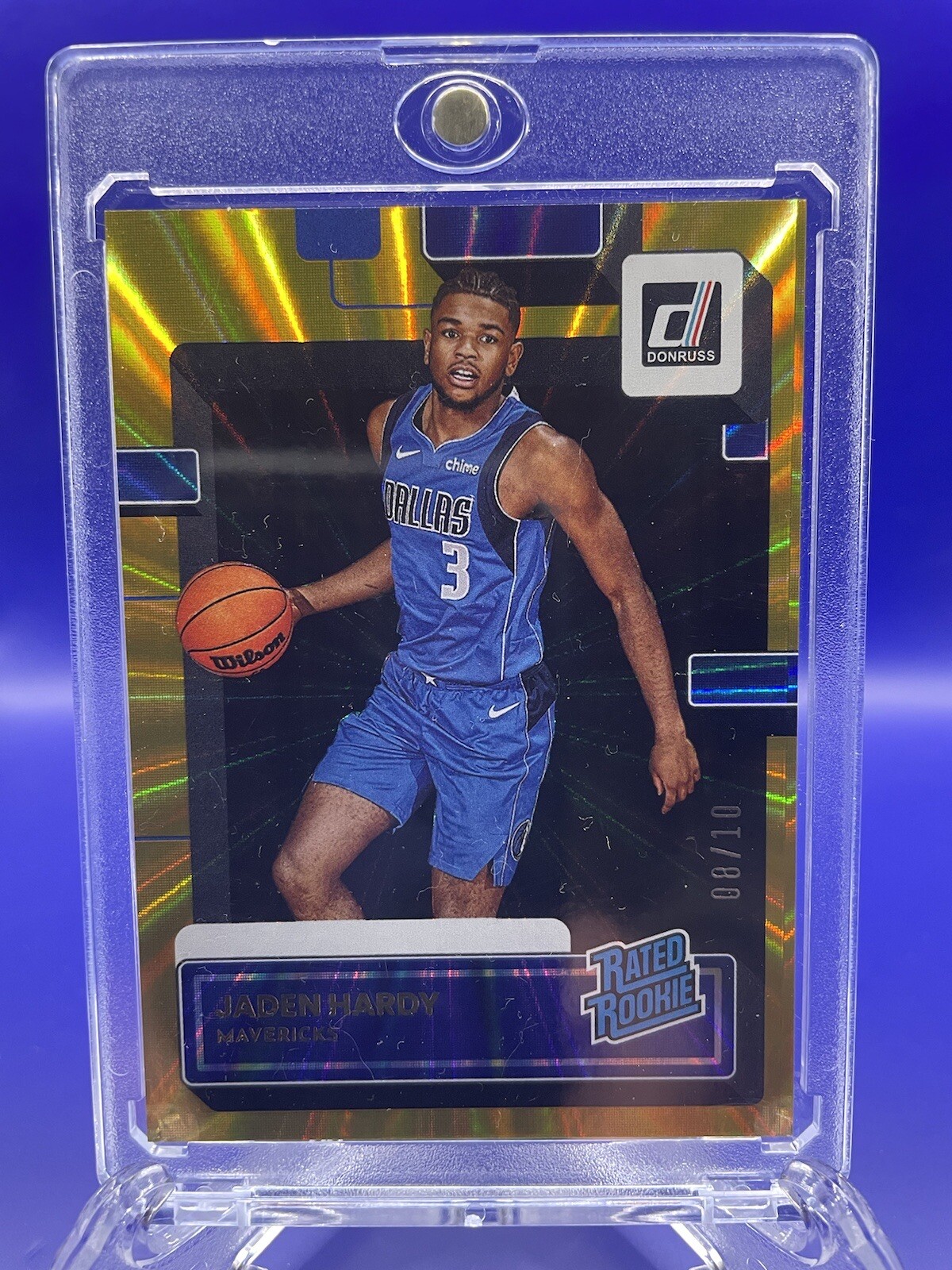 2022-23 Panini Donruss - Rated Rookie Holo Gold Laser #235 Jaden Hardy ...