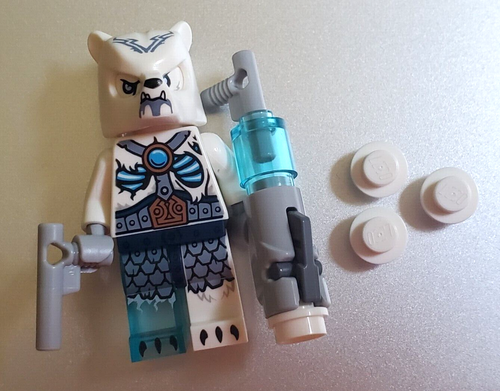 LEGO Chima Ice Bear Tribe Minifigure with accessory weapons shooting ...