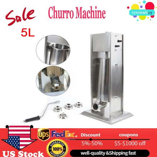5L Stainless Home Vertical Manual Spanish Donuts Churrera Churros ...
