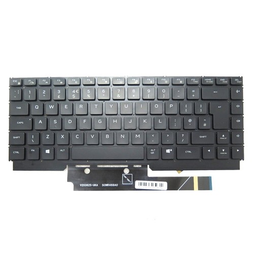 Laptop Keyboard For Alienware M15 R5 R6 United Kingdom UK Black With ...