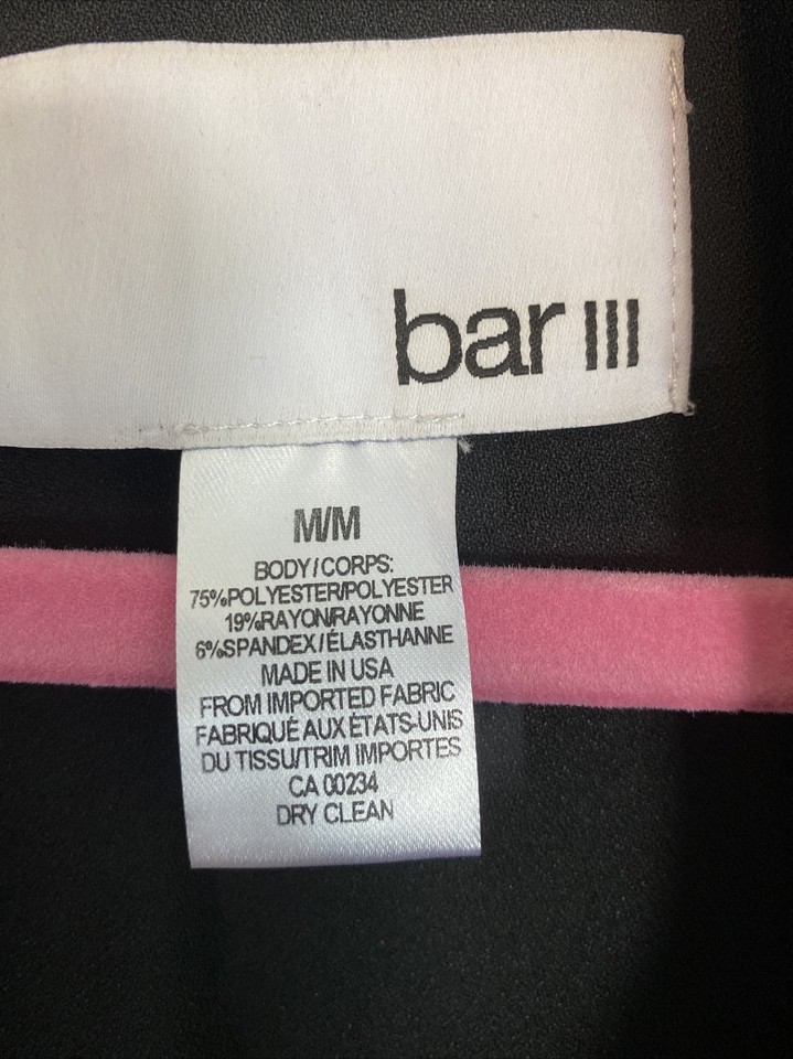 Bar III Womens Long Collared Vest/black/medium 4422 | eBay