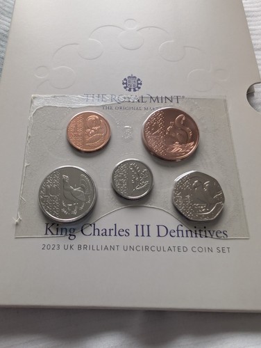 King Charles 2023 Small Coins 20p 10p 5p 2p 1p BU Crown Privy Mark ...
