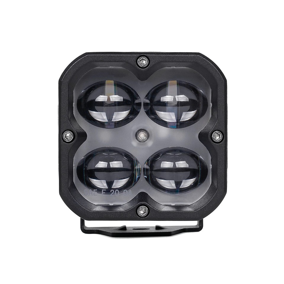 3in Square Street Legal LED Pod Light Fog White | eBay