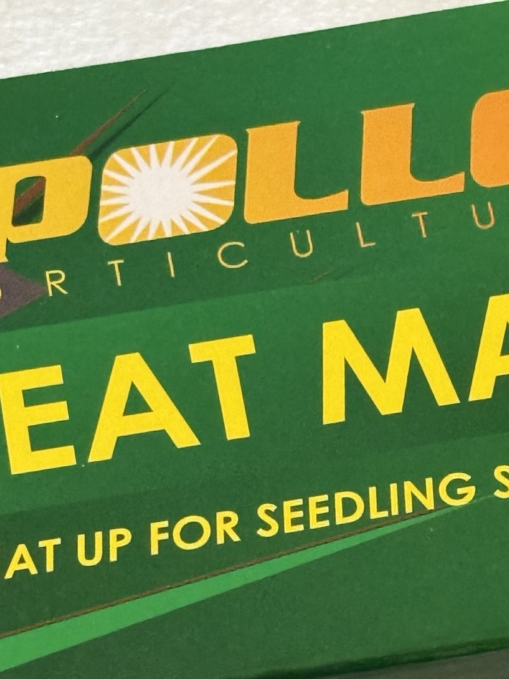 New Hydrofarm Apollo Hydro Grow Farm Seedling Heat Mat 20" x 10” Jump ...