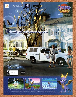 Spyro Enter The Dragon PS2 Original 2002 Vintage Ad - Video Game Promo ...