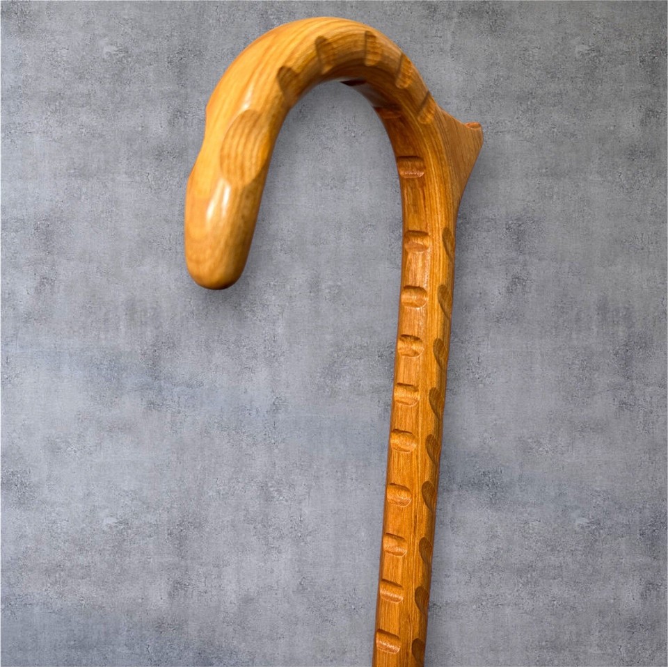 Walking Cane Palm Rest Teardrop Rumble Strip Eyes Hickory Masters ...