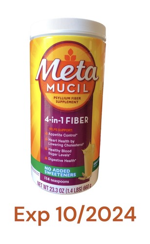 Metamucil Fiber Supplement Original Smooth Powder no added sweeteners ...