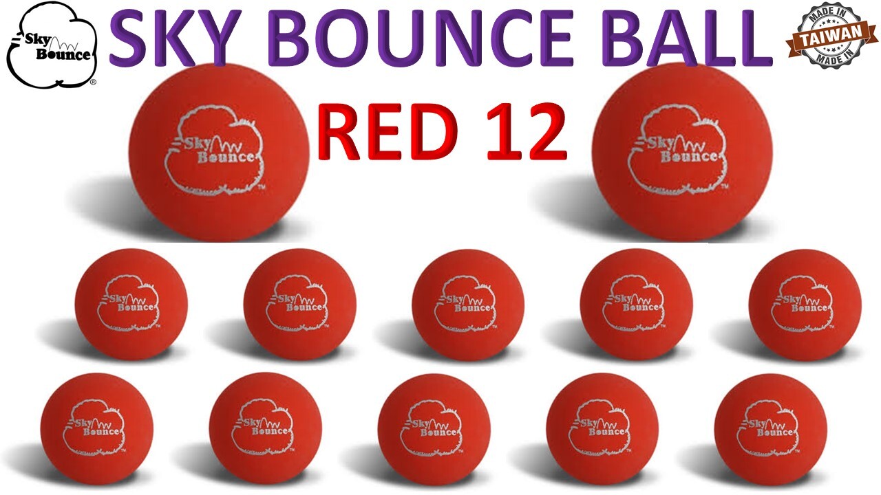 SKY BOUNCE BALL Rubber Balls "RED"- SKY BOUNCE - 12 Balls | eBay