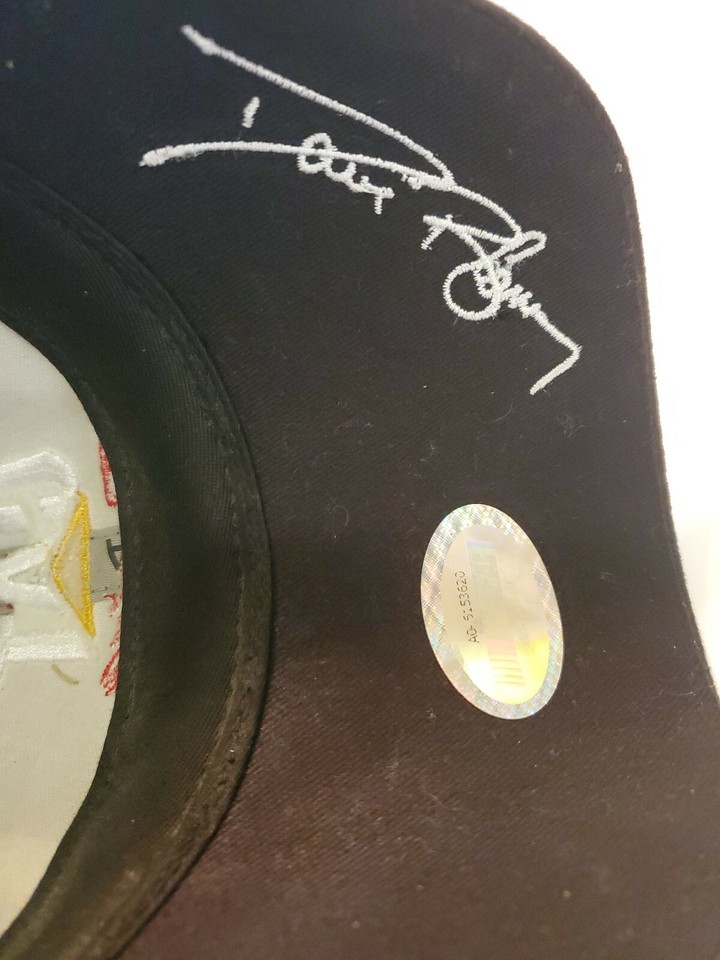 NASCAR CAT Racing Dave Blaney Hat Embroidered Signature #22 Black Cap ...