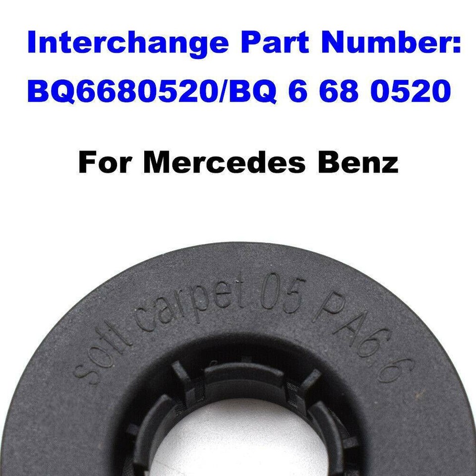 4X CAR MAT CLIPS BLACK FOR MERCEDES BENZ CARPET FIXING GRIPS FLOOR ...