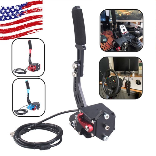 Buy PC Windows Handbrake USB for Racing Games Steering Wheel Stand ...