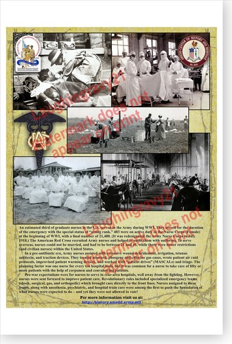 US Army Nurse Corps AMEDD WWI Centennial Commemoration Poster | eBay