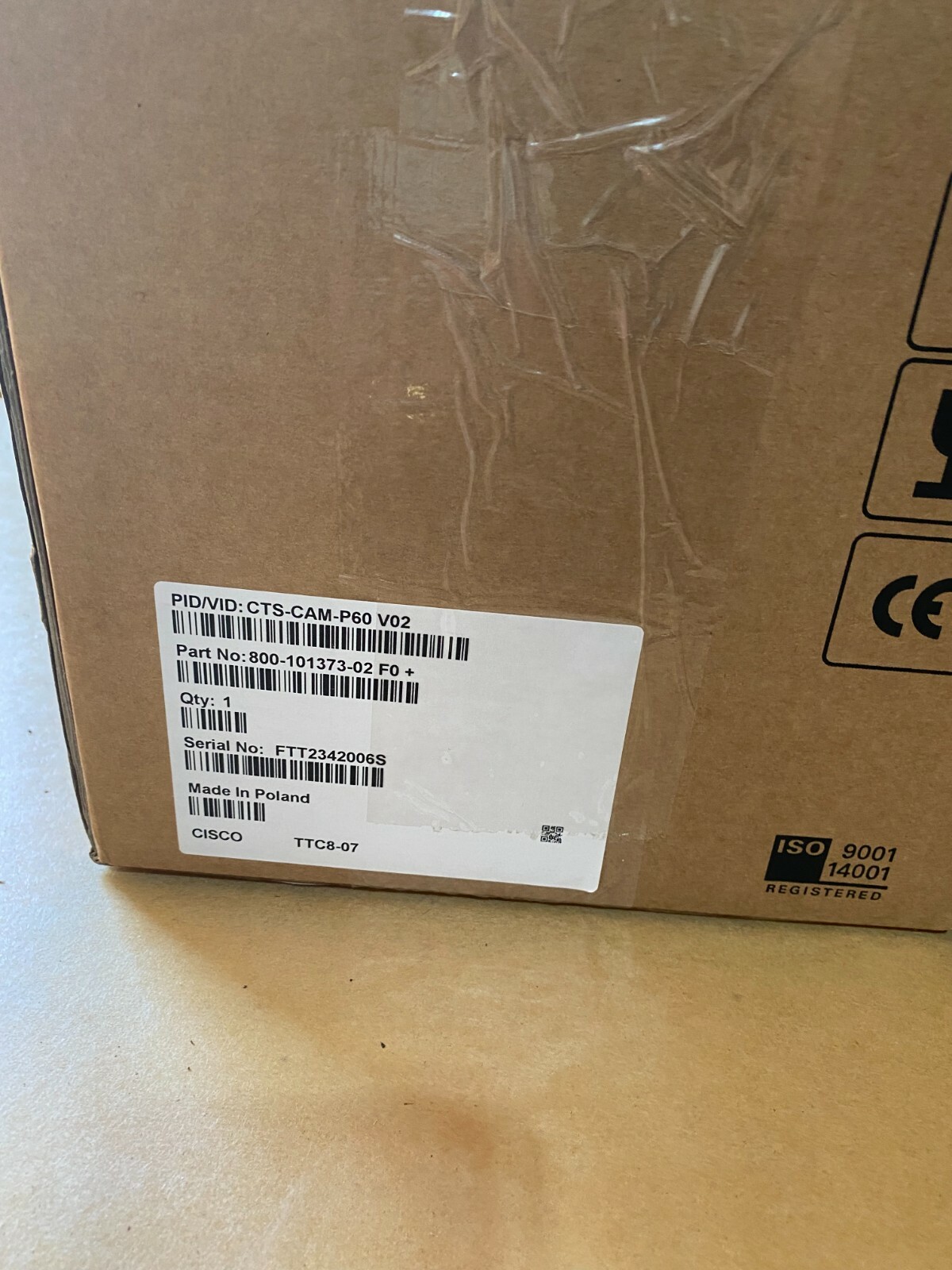 Cisco CTS-CAM-P60 TelePresence Precision 60 Conferencing Camera 800 ...