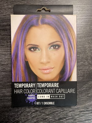 Temporary Hair Color Dye Comb in Wash Out Purple New In Box | eBay