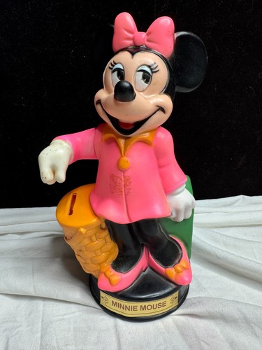 Disney Minnie Mouse Arm Motion Moving Plastic Toy Coin Bank Still ...
