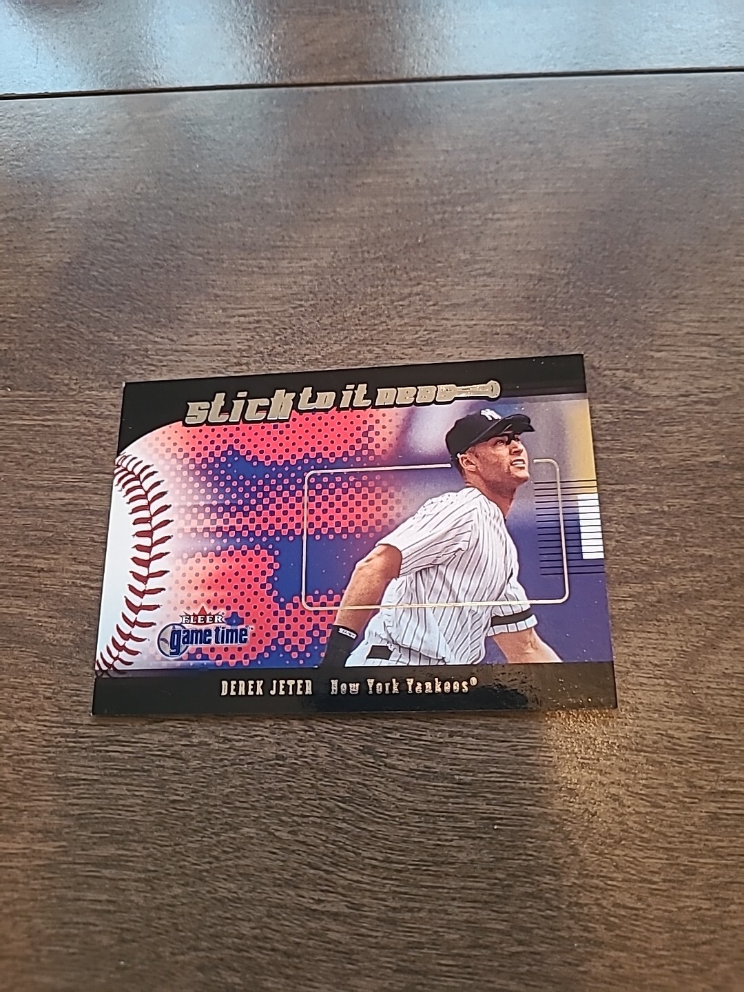 Nice 2001 Fleer Derek Jeter Stick To In Ness Insert Card | eBay