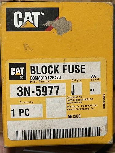 CATERPILLAR CAT 3N-5977 30 AMP BLOCK FUSE (BUSS BM6033SQ) | eBay