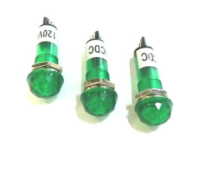 3 BBT 120 volt Green LED waterproof Jewel Indicator Lights | eBay