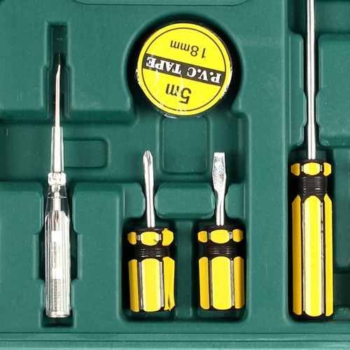 11PCS Tech Professional Hand Carry Tool Set Box Basic Home Fix Repair ...