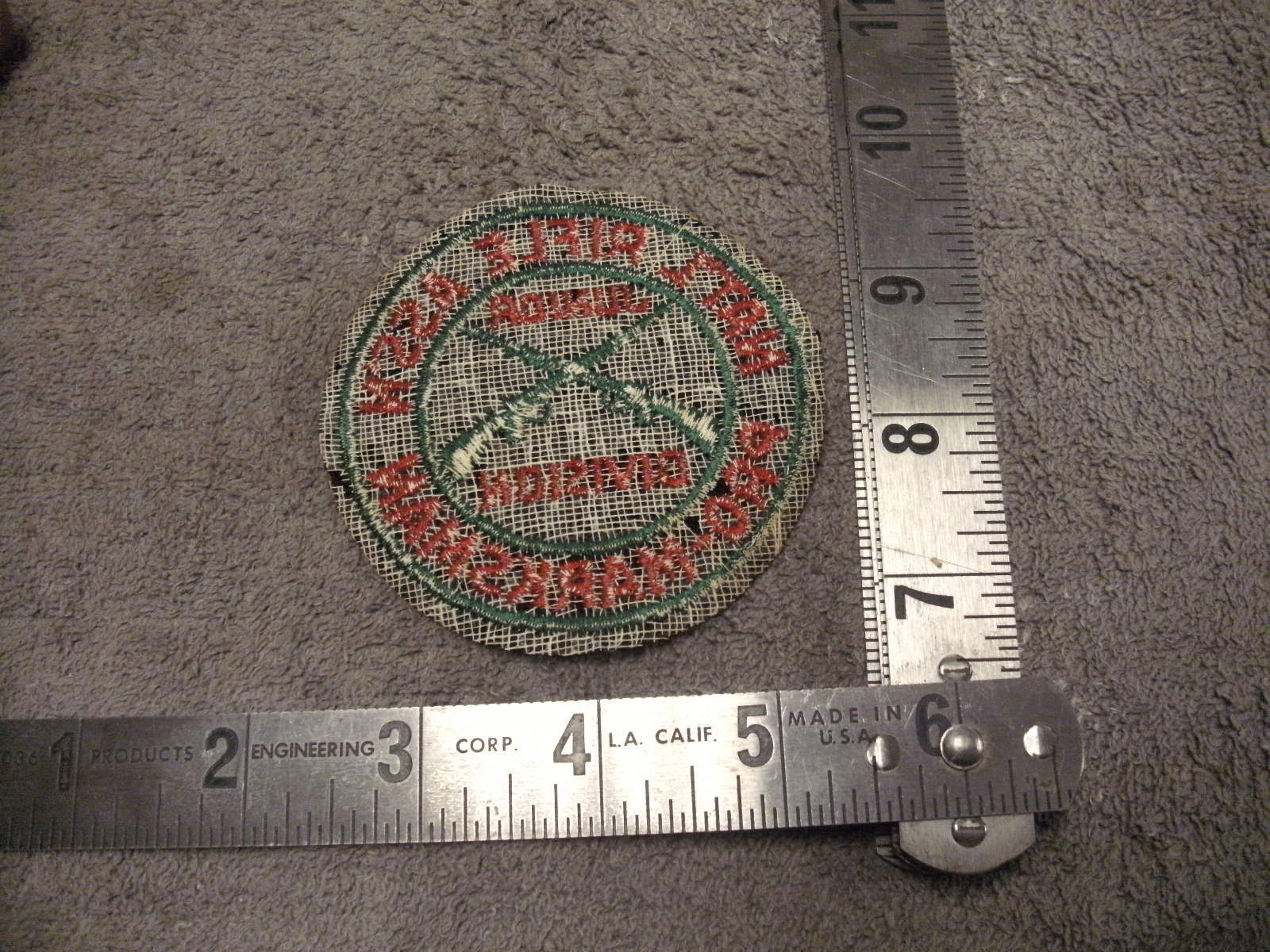 Vintage NRA Rifle Assn. Junior Division Pro- Marksman Felt Cloth Patch ...