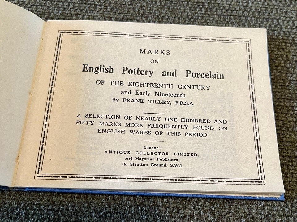 English Porcelain Marks Identification