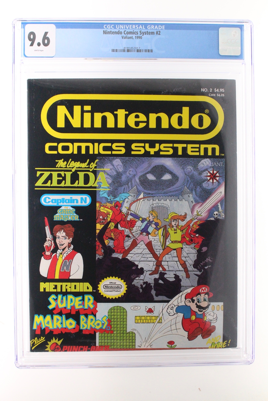 Nintendo Comics System #2 - Valiant 1990 CGC 9.6 - Highest Grade Mario ...