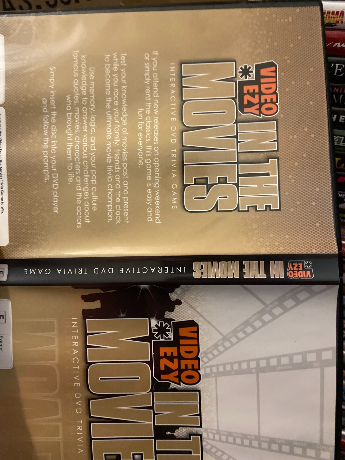 Video Ezy - In The Movies region 4 Interactive DVD Trivia Game (movie ...